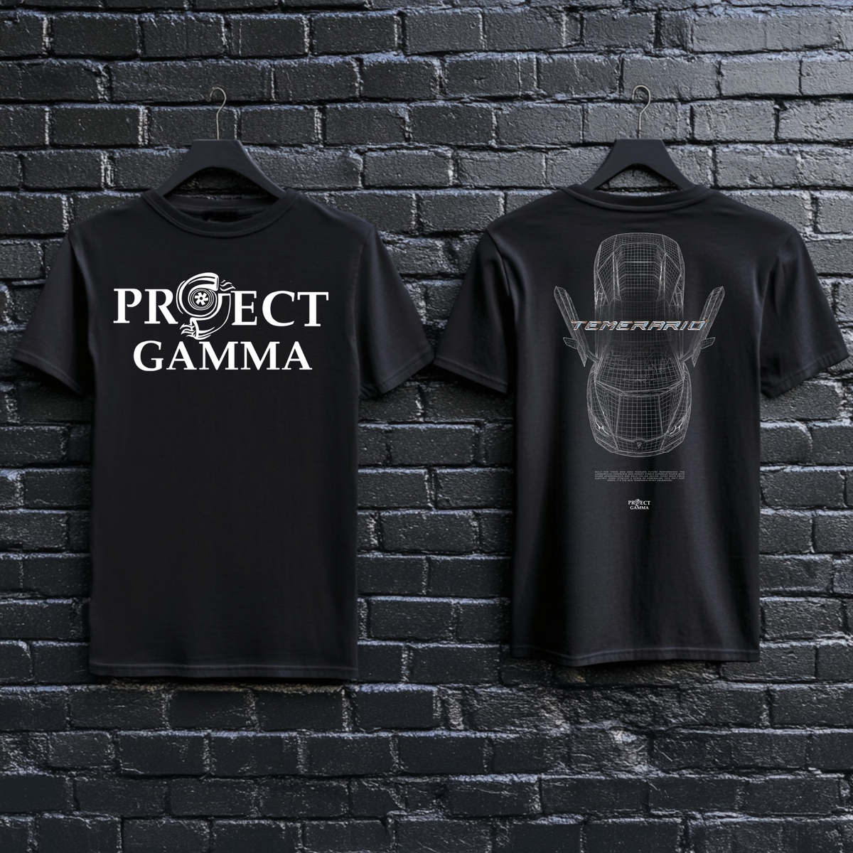 LAMBORGHINI / TEMERARIO Blueprint - Unisex Double Sided T-Shirt