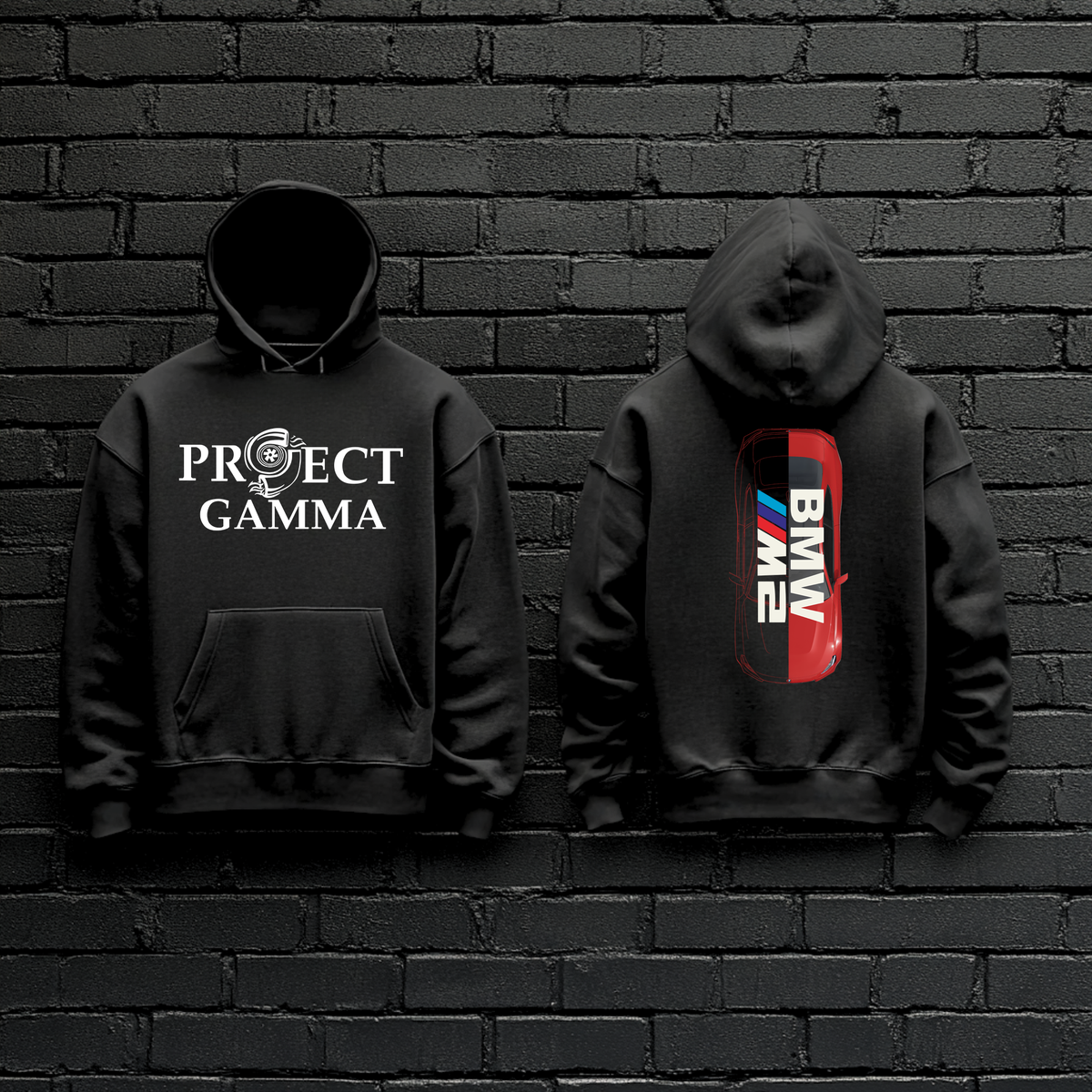 BMW / M2 Split-Identity Vector - Unisex Double Sided Hoodie